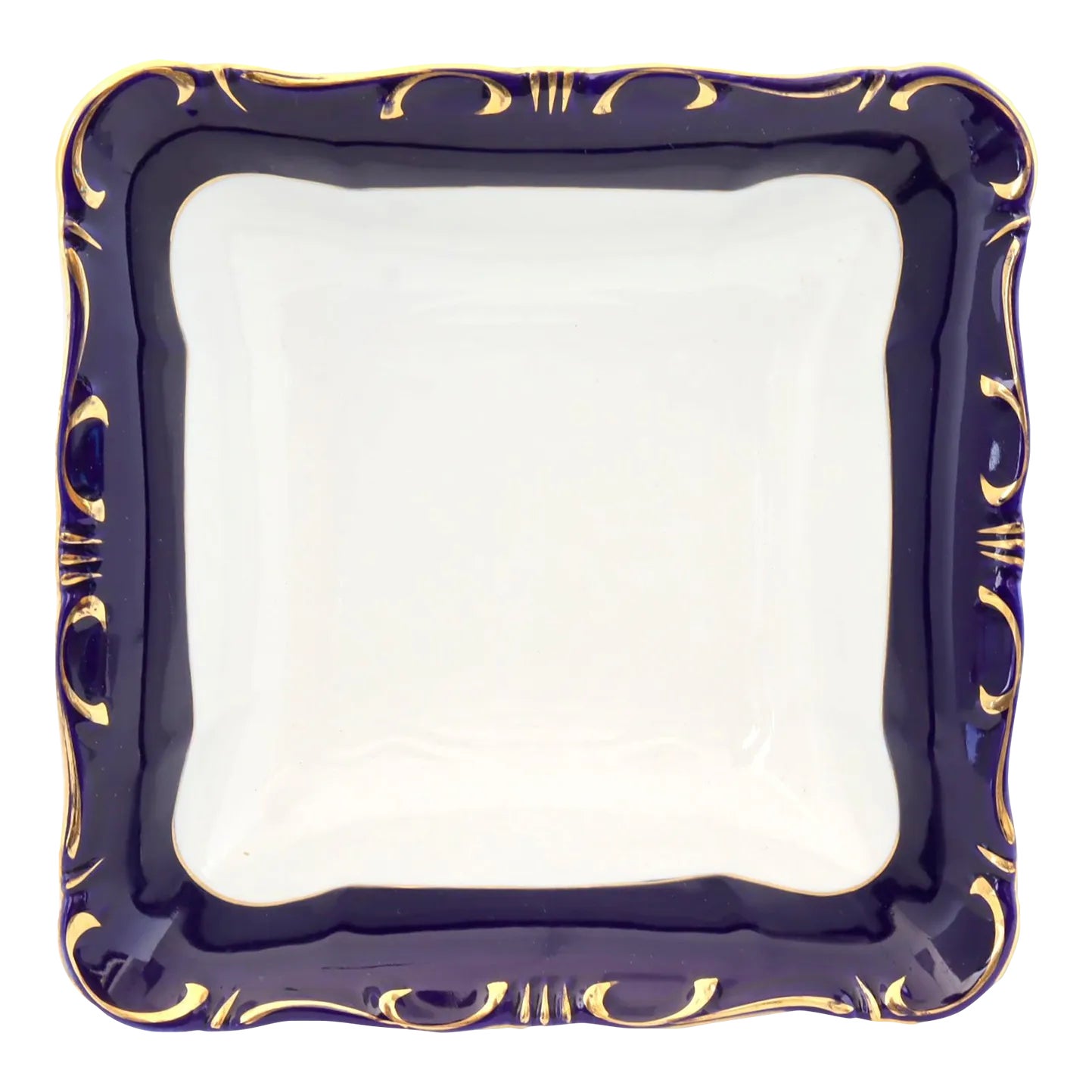 Pompadour III Cobalt & 18k Veg. Bowl | Chairish