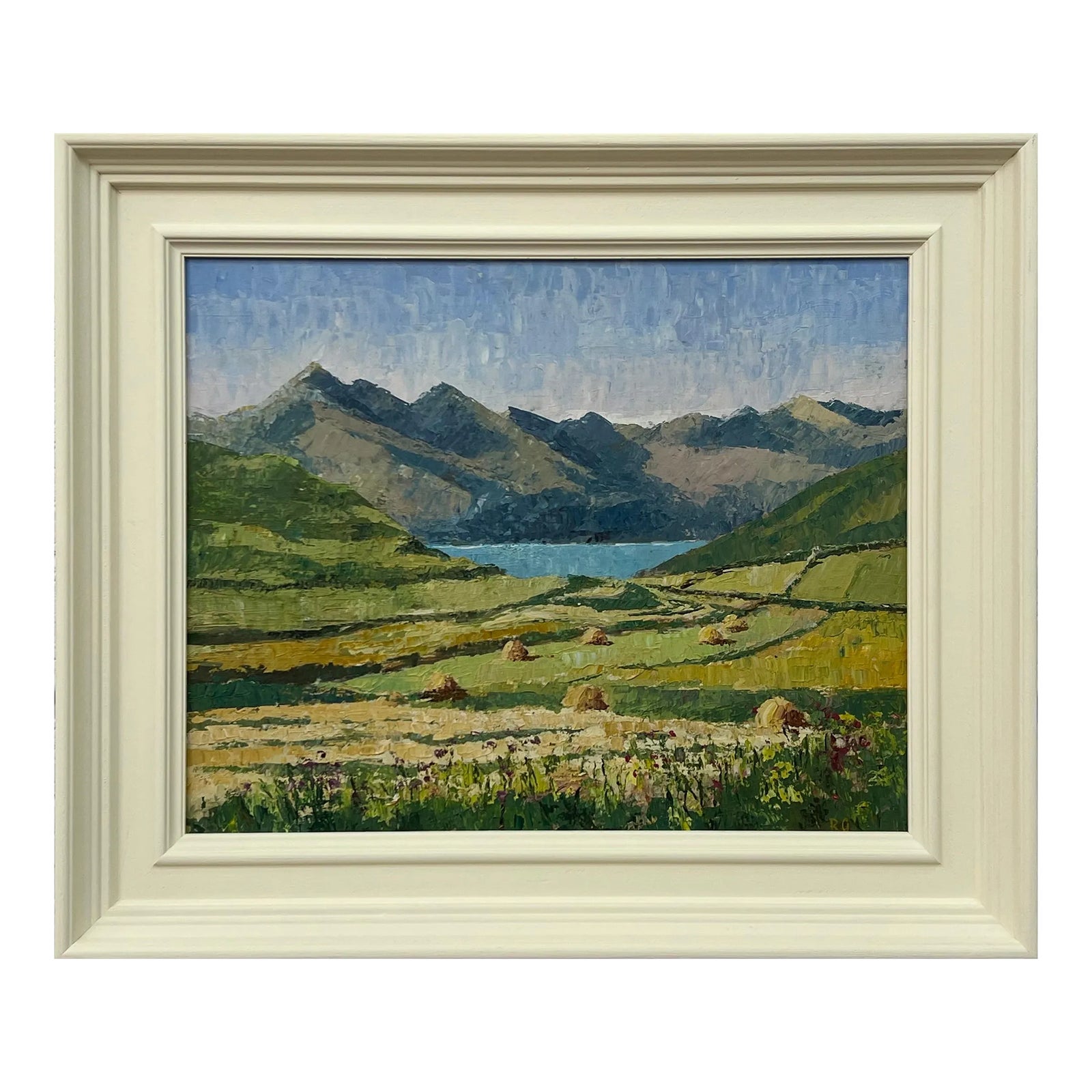Scotland Landscape Art - Vintage Oil Painting of the Cullin Hills on ...