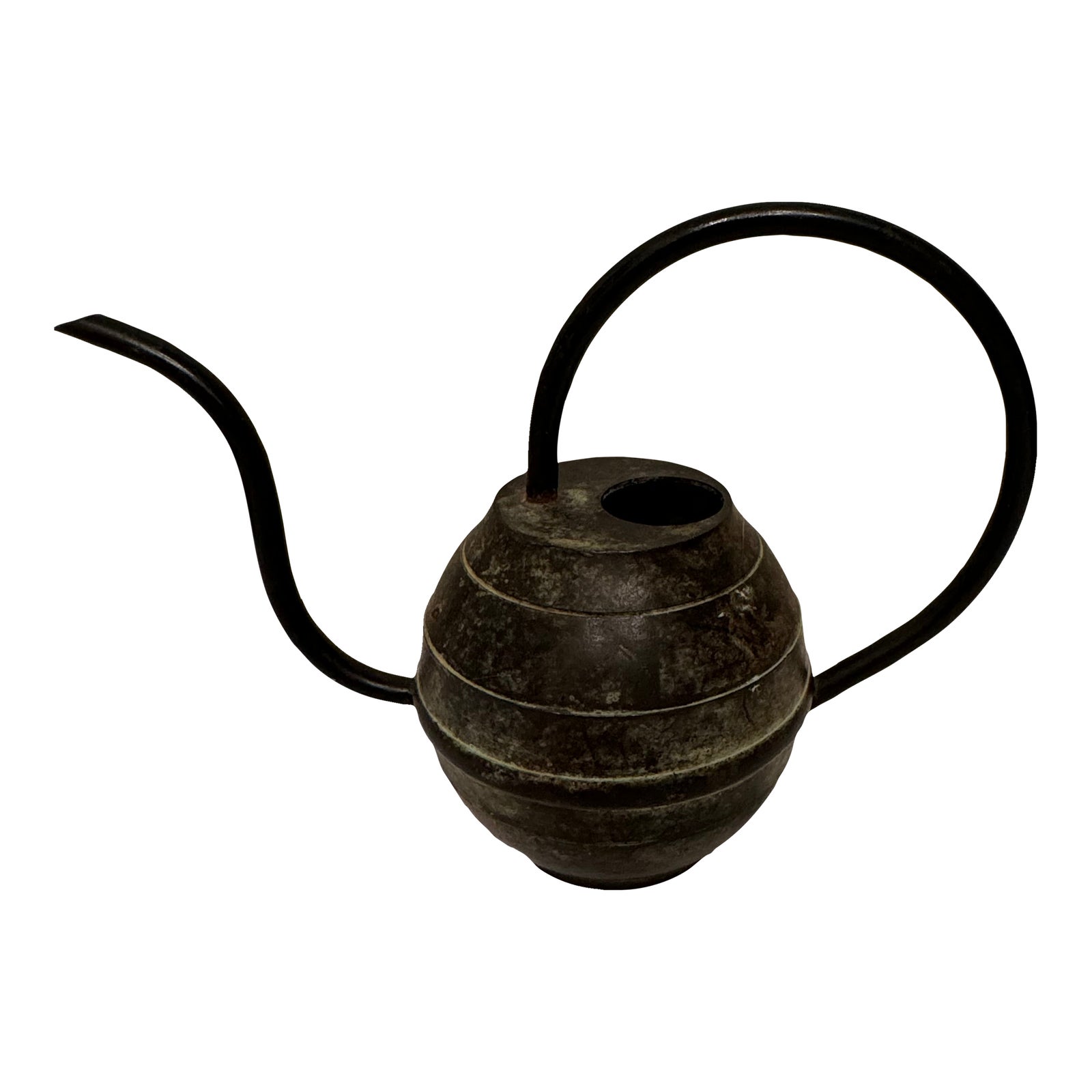 1970s Diminutive Copper Verde Gris Orchid Watering Can | Chairish