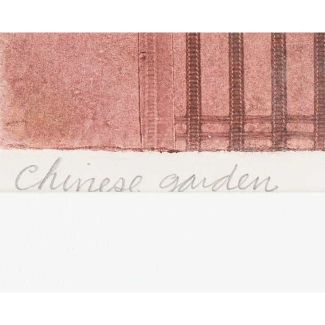 1973 “Chinese Garden” Intaglio Print by Robert C. Ray | Chairish