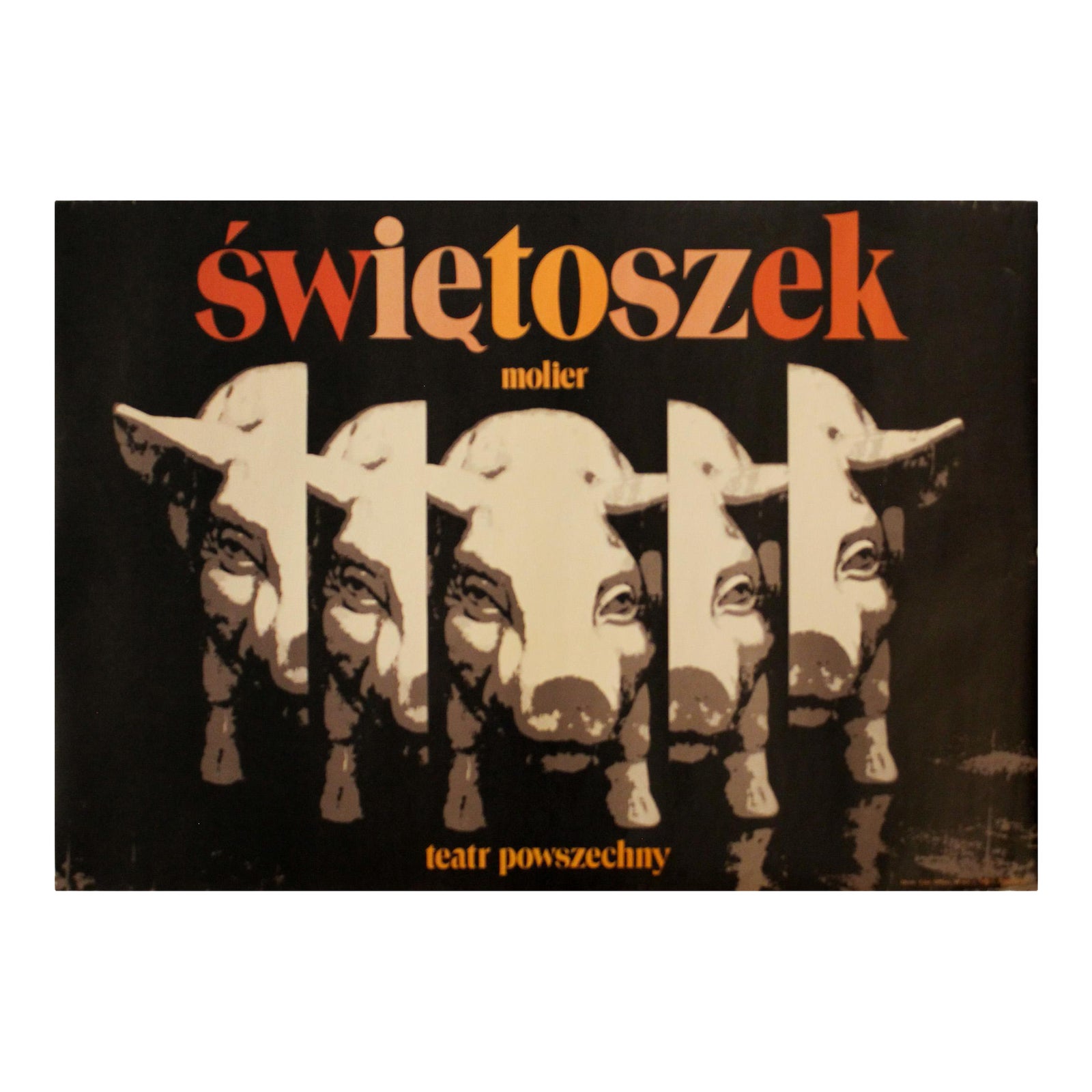 1980 Polish Theatre Poster - Swietoszek (Tartuffe by Molière ...