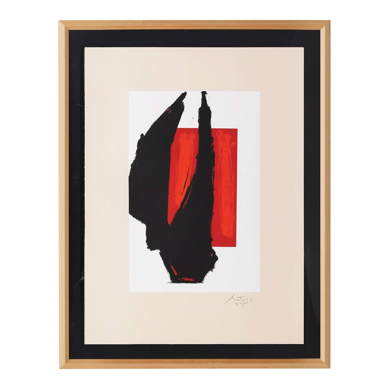 Robert Motherwell Art 1981 Chicago Print (Signed and Numbered) | Chairish