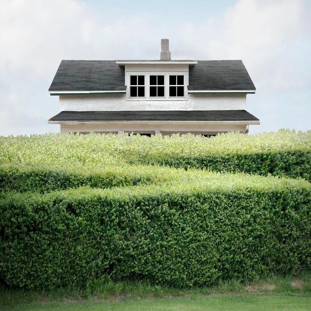 "Privacy #2" Contemporary House Photograph Landscape Digital Collage by ...