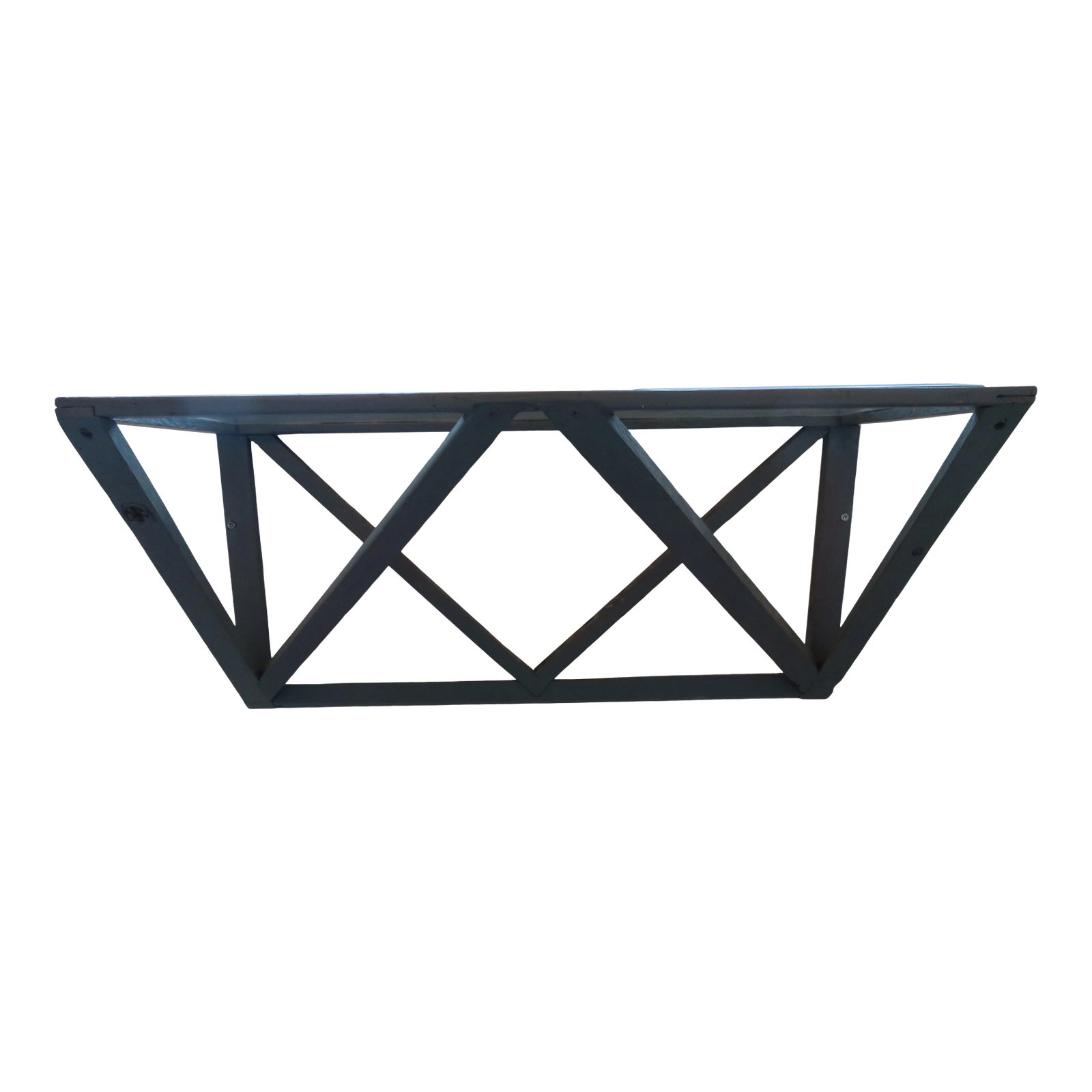 1980s Dan Abramson Postmodern Light and Lyrical Wall Console | Chairish