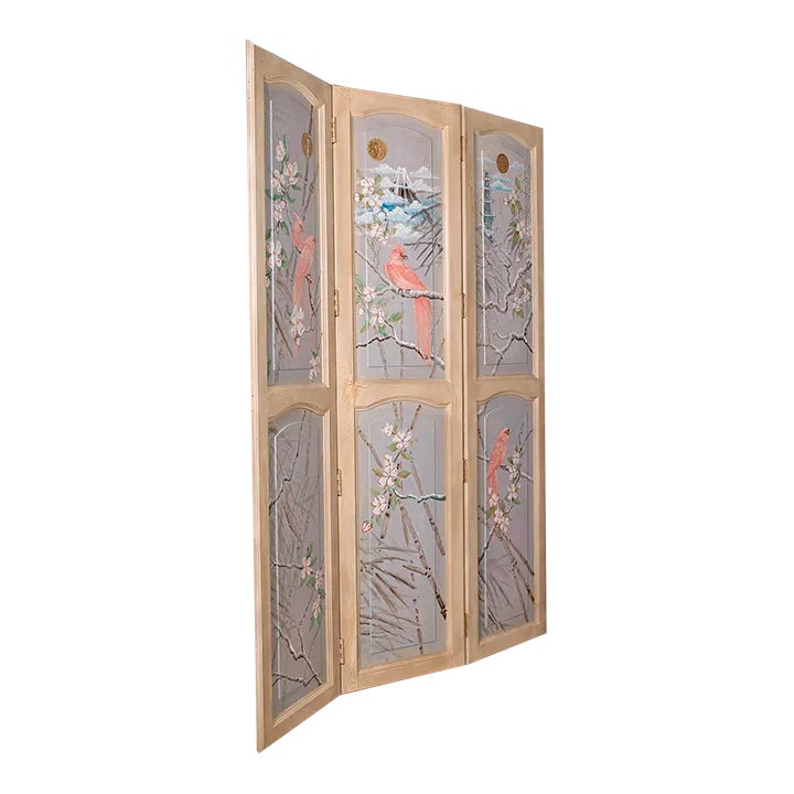 1900s Antique Victorian English Privacy Screen | Chairish