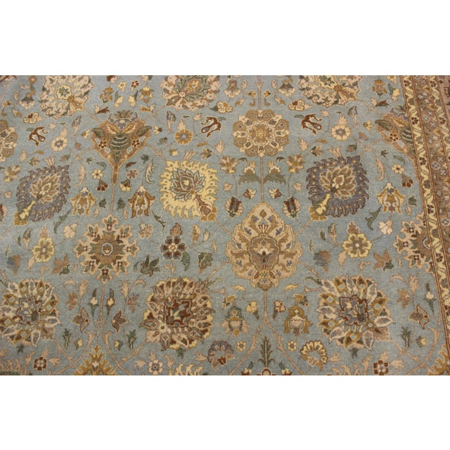 Shabby Chic Istanbul Lester Light Blue & Tan Wool Rug - 10'3 X 14'0 ...