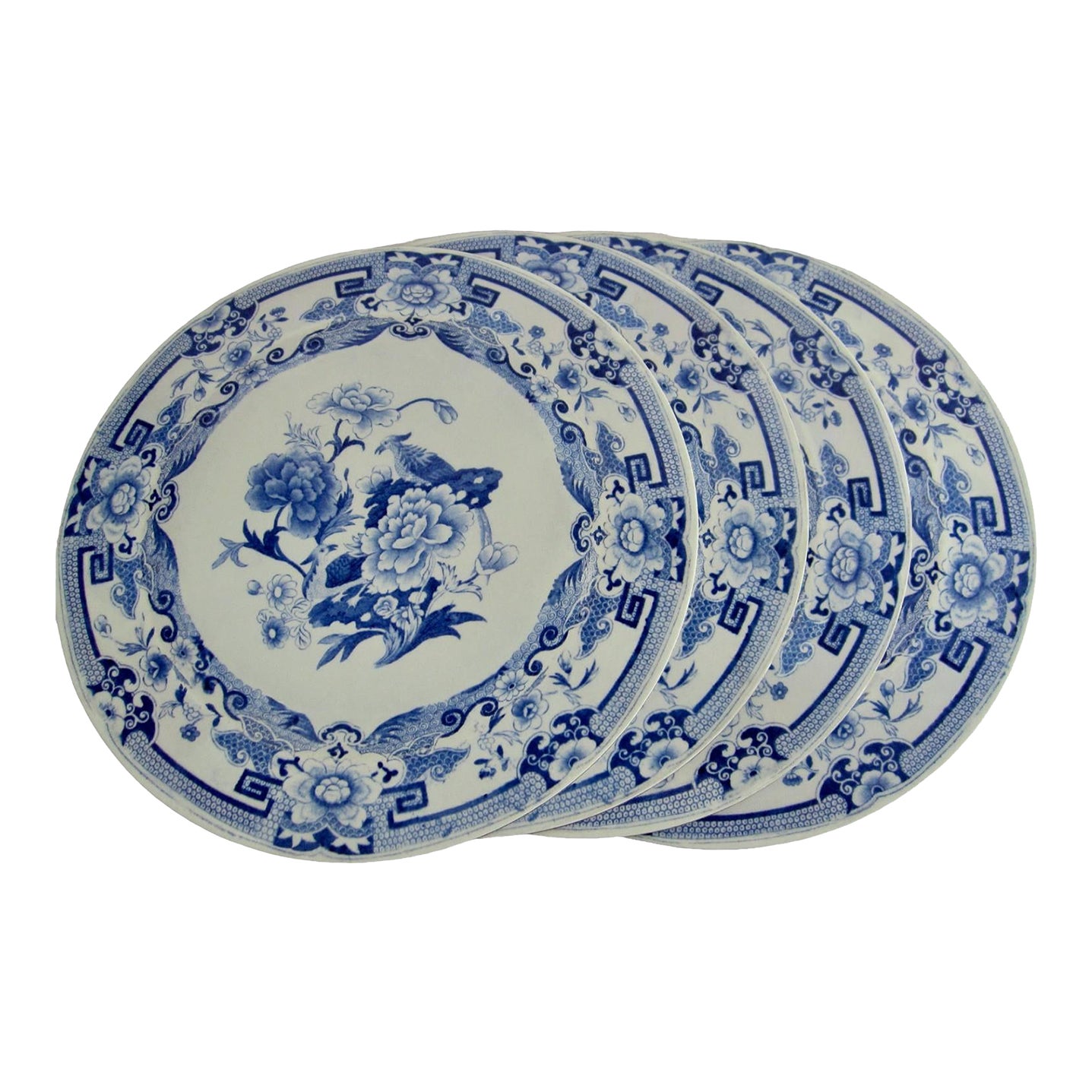 1980s Caspari Masons Ironstone Blue Pheasant Pattern Laminated Hard ...