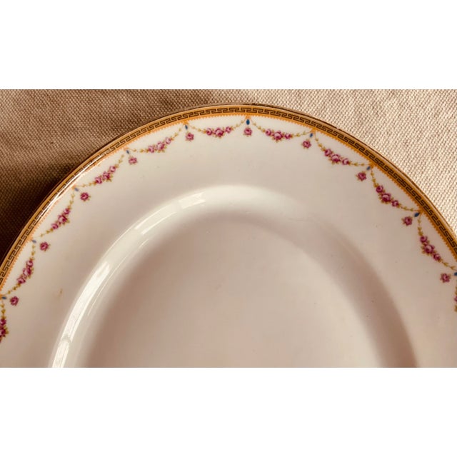 1920s Bernardaud, Limoges 'The Melrose' Rose Garlands Gilt Platter ...