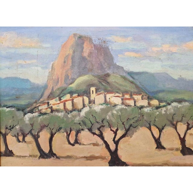 Mid-Century Provence Landscape, in Original Frame | Chairish