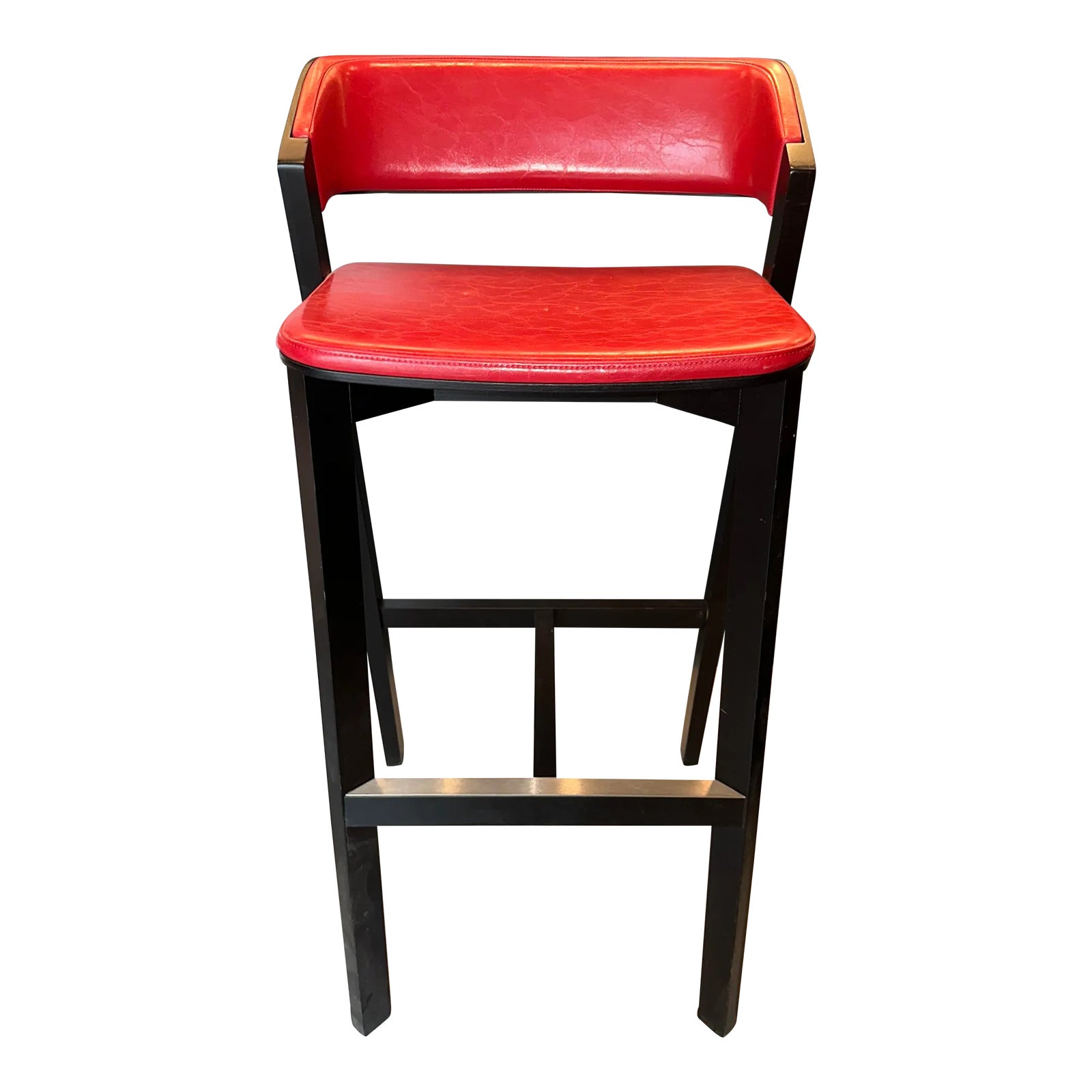 Ton Red & Black Chair | Chairish