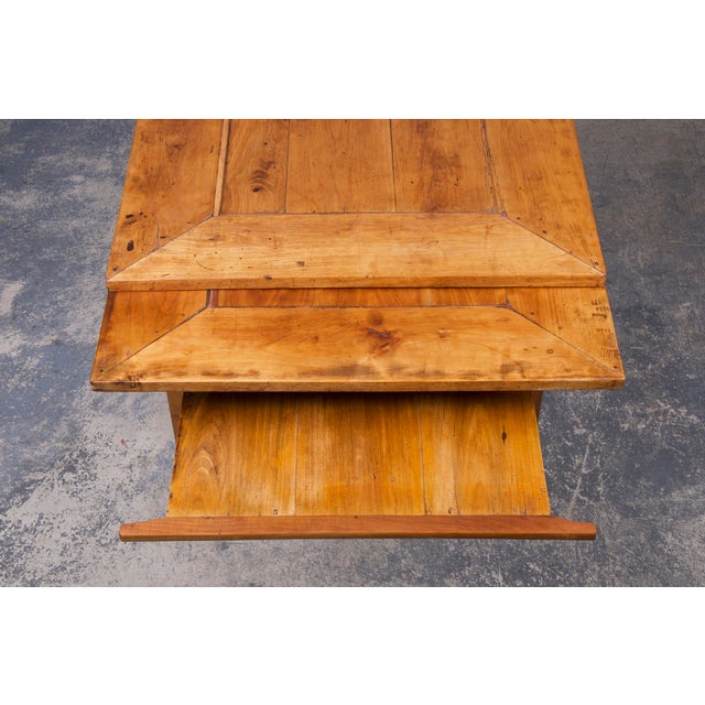 Antique Country French Farmhouse Maple Extendable Kitchen Harvest Table ...