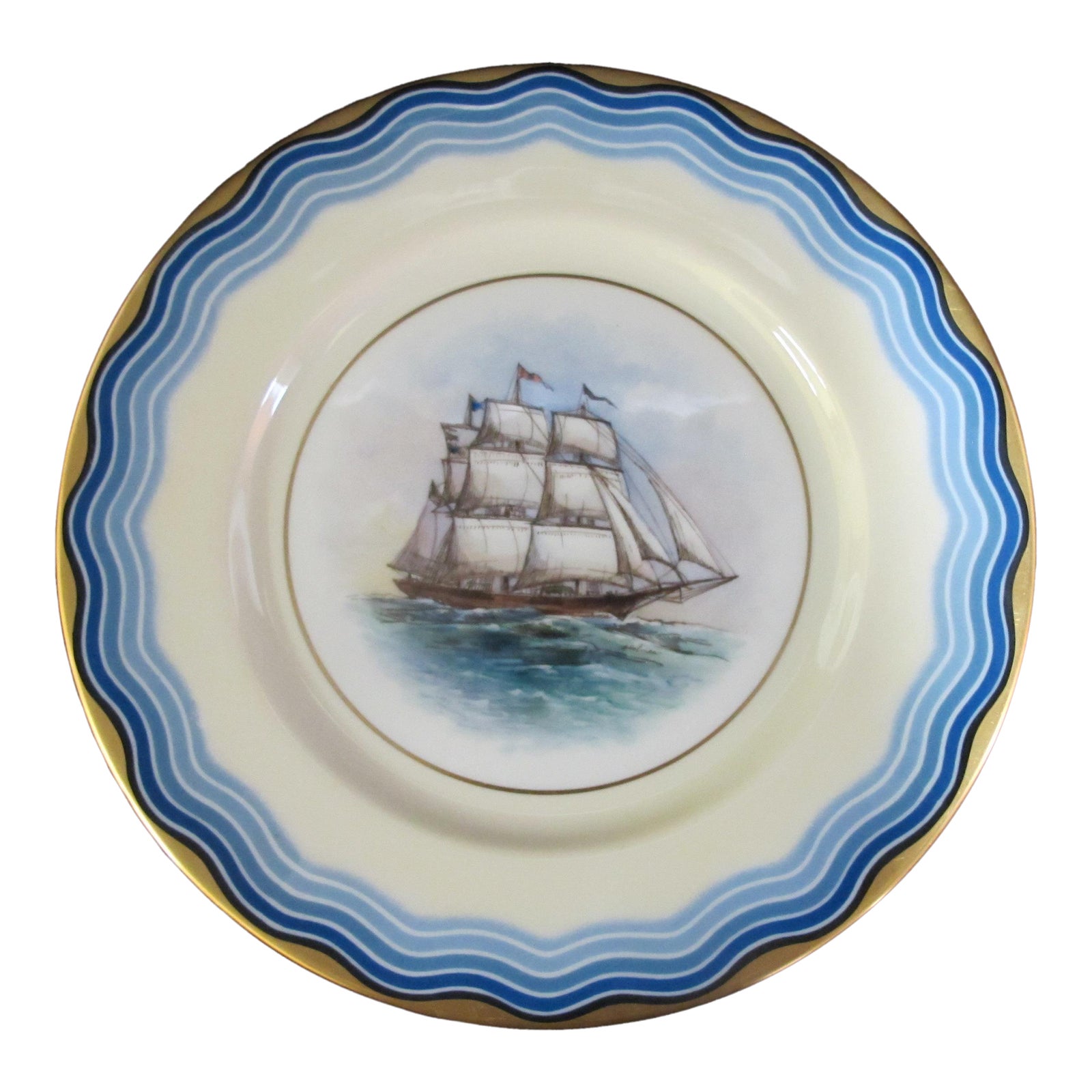 Lenox Black Starr Frost Gorham Golden West Boston 1852 Boat Clipper ...