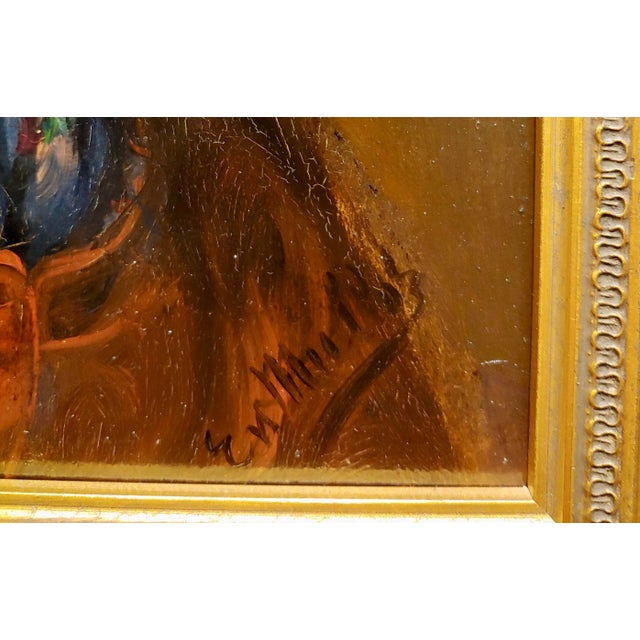 Emma Muller -19th C. Portrait of a Young Blonde W/A Furry Hat-Oil ...