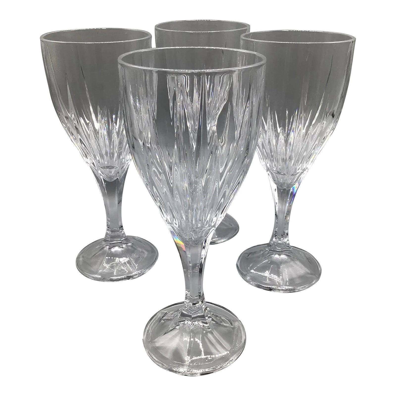 Vintage Godinger Ingrid Water Goblets-Set of 4 | Chairish
