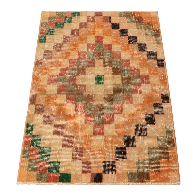 Vintage Zeki Müren Rug With Polychromatic Geometric Patterns, From Rug ...