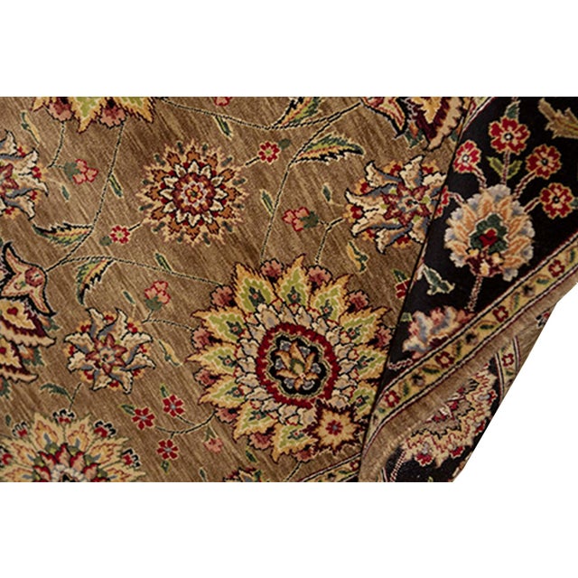 Traditional Style Camel Wool Area Rug | Chairish