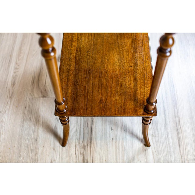 19th Century Vintage Table With Inlaid Top | Chairish