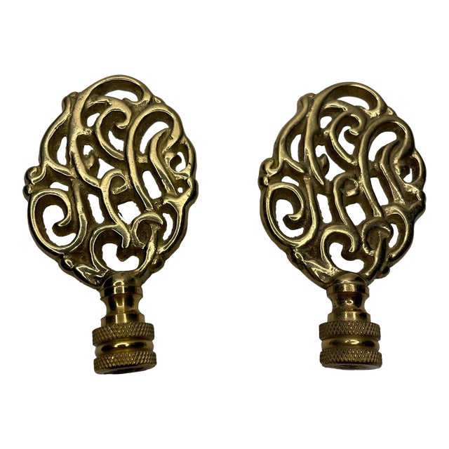 Brass Lamp Finials- a Pair | Chairish
