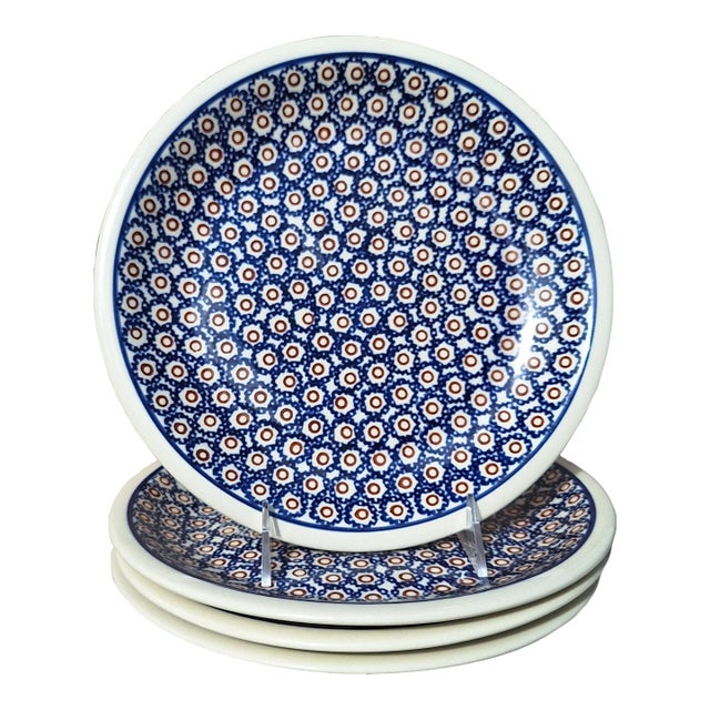 Vintage Boleslawiec Hand Made Polish Pottery 9.5" Plates | Chairish