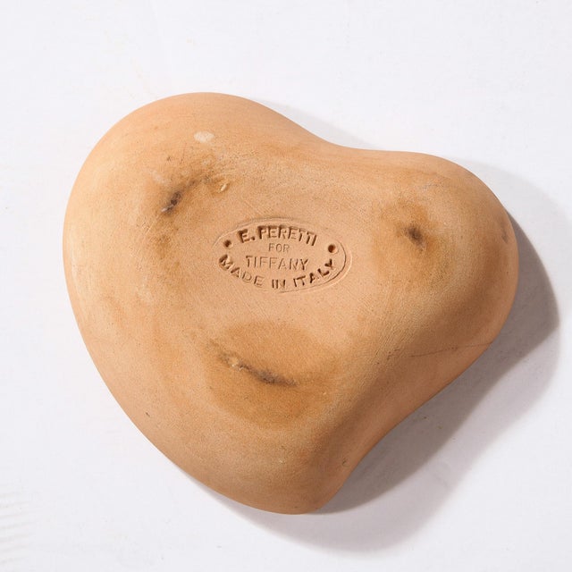 Heart Form Glass & Terra Cotta Trinket Boxes by Elsa Peretti for ...