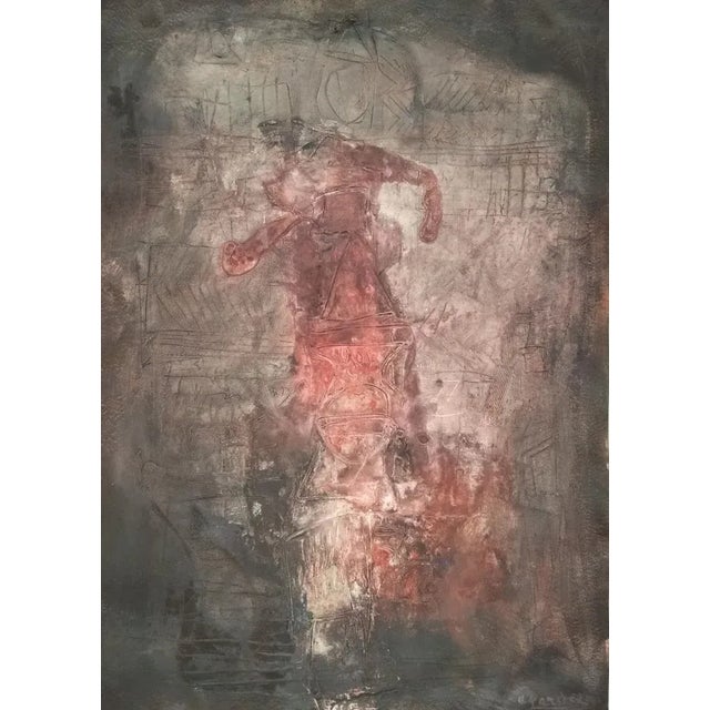 Hector Ramirez Ortega, Composition, 1990, Mixed Media on Paper | Chairish