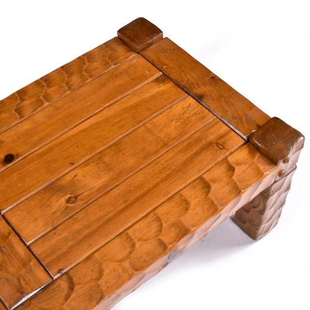 Null Rustic Solid Knotty Pine Log Cabin Style Coffee Table and Side ...