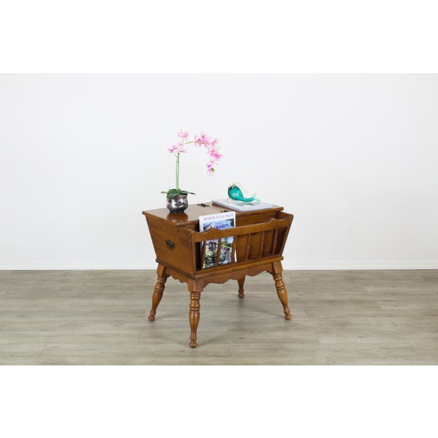 Vintage Traditional Magazine Rack, Side Table, Vintage Shabby Chic Side ...