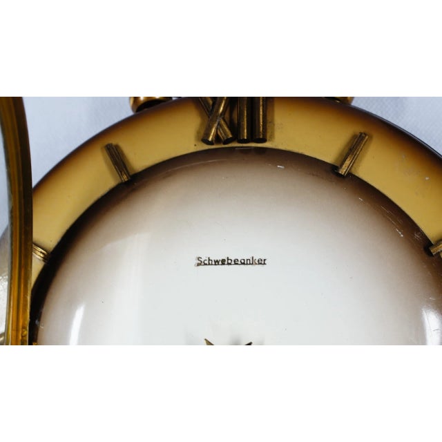 1965 Vintage Round Wall Clock by Franz Hermle & Sons | Chairish