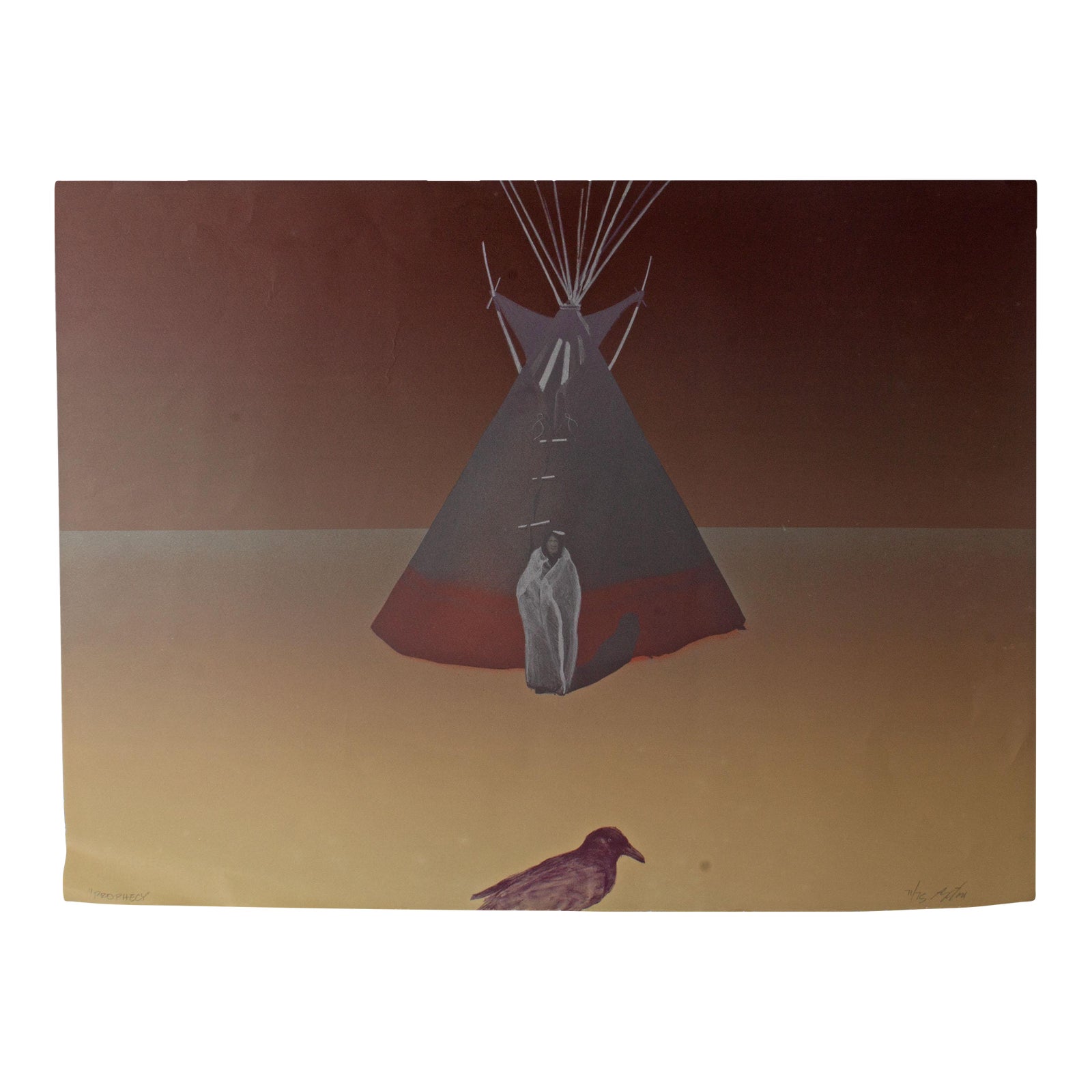 Signed Limited Edition “Prophecy” Lithograph by John Axton | Chairish