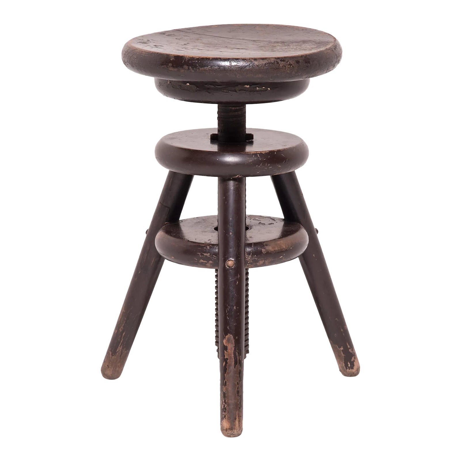 20th-Century Chinese Turn Stool | Chairish