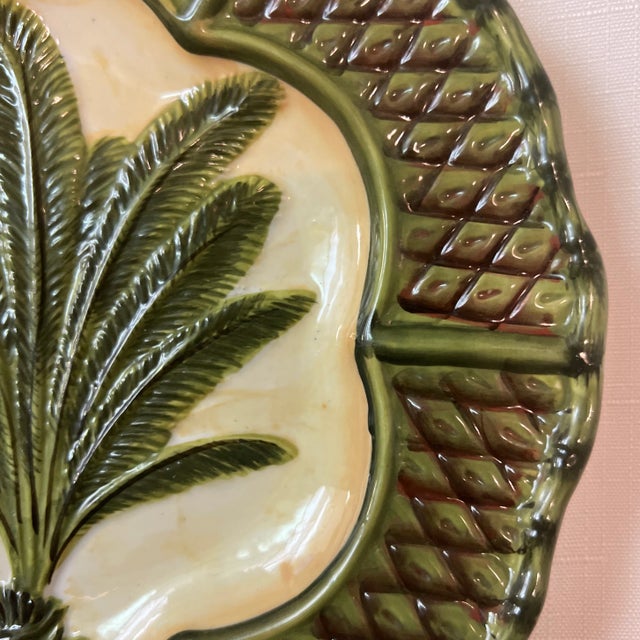 Palm Beach Regency Majolica Style Decorative Palm Tree Plates - a Pair ...