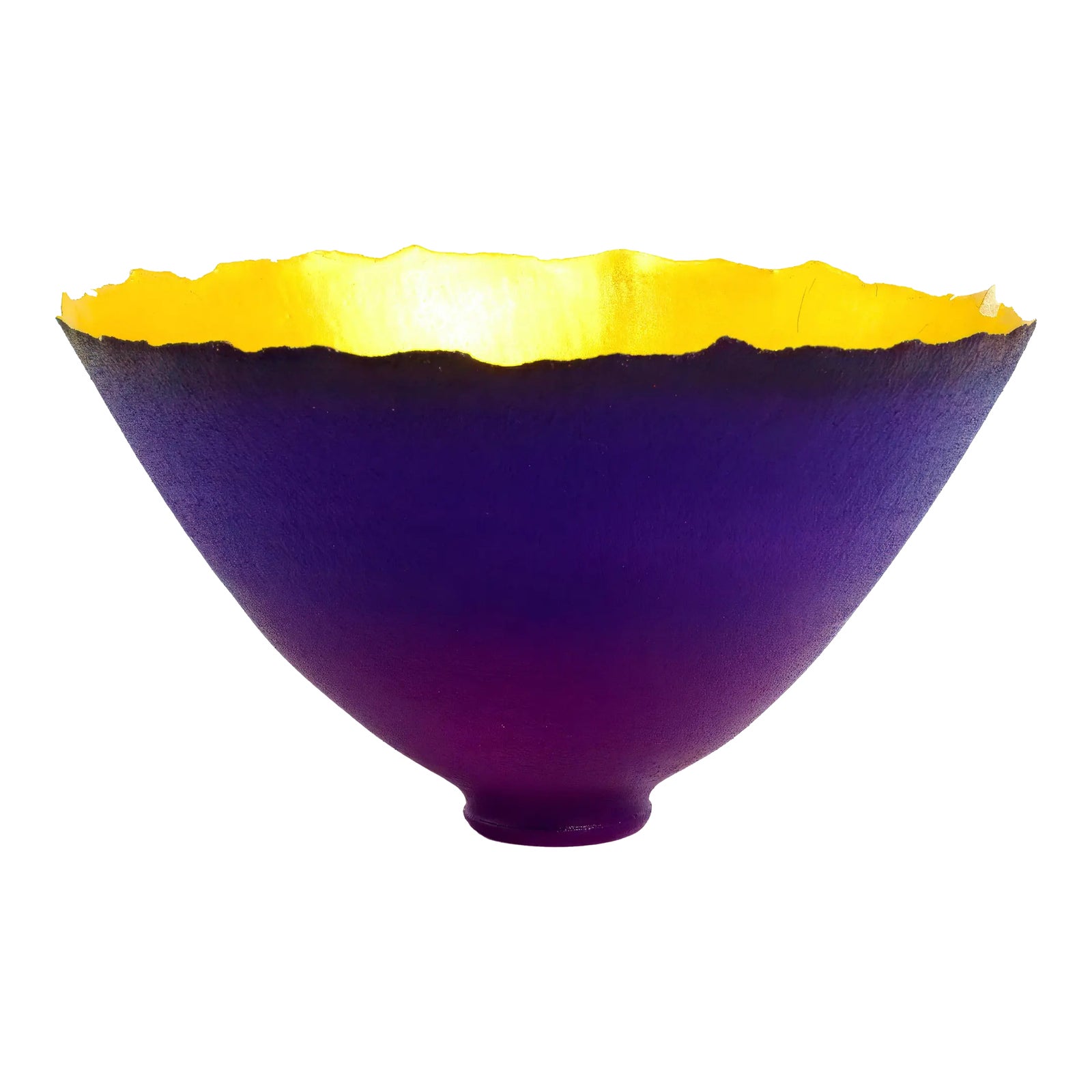 1990s Cheryl Williams Indigo Ombre Prosperity Bowl – Purple Ceramic Art ...