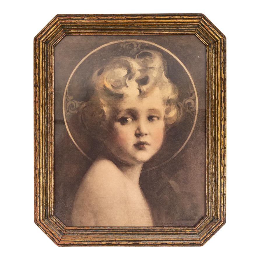 Chambers art Framed and matted Child Jesus Light of the world print ...