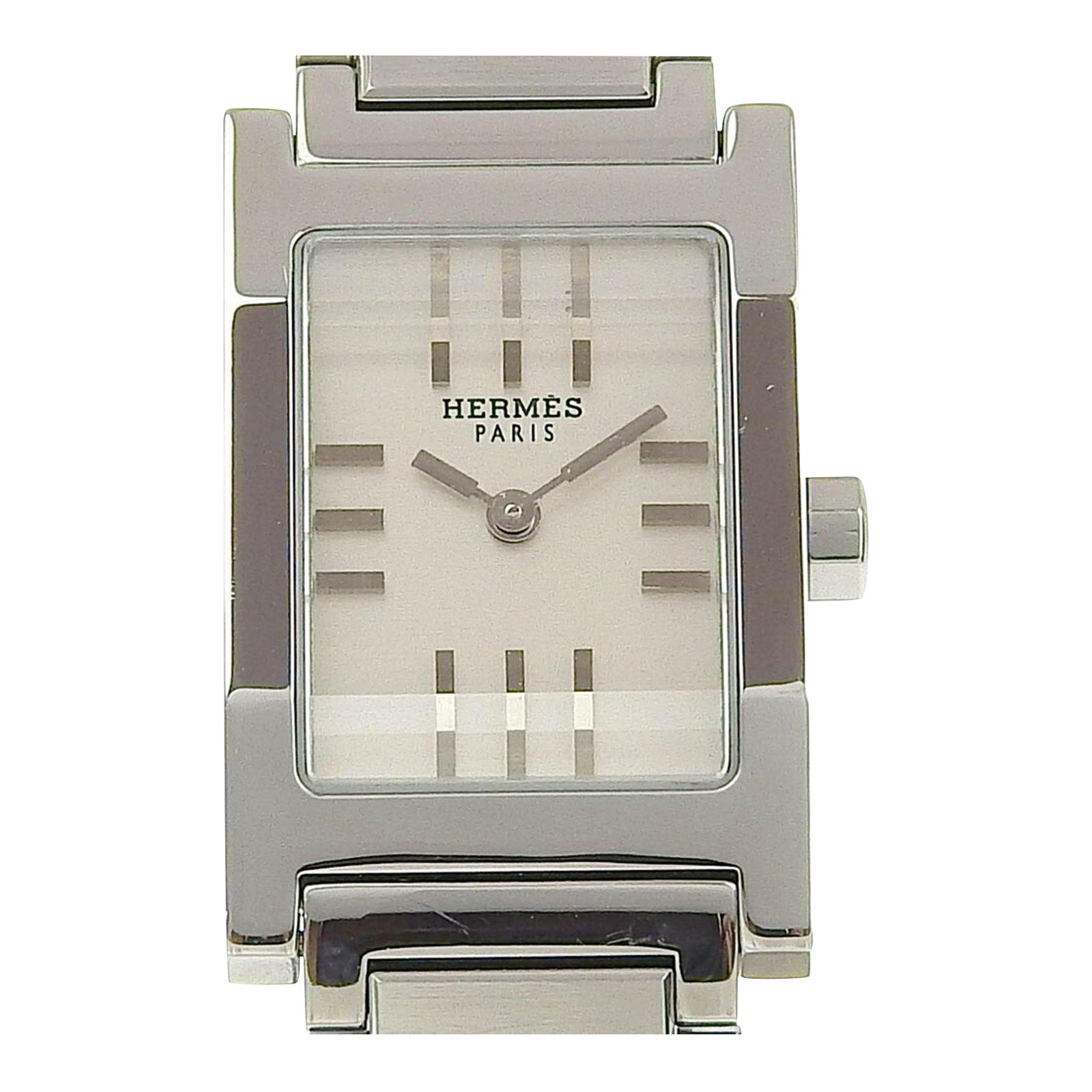 Hermes Tandem Watch Ta1.210 Stainless Steel Quartz Analog Display ...