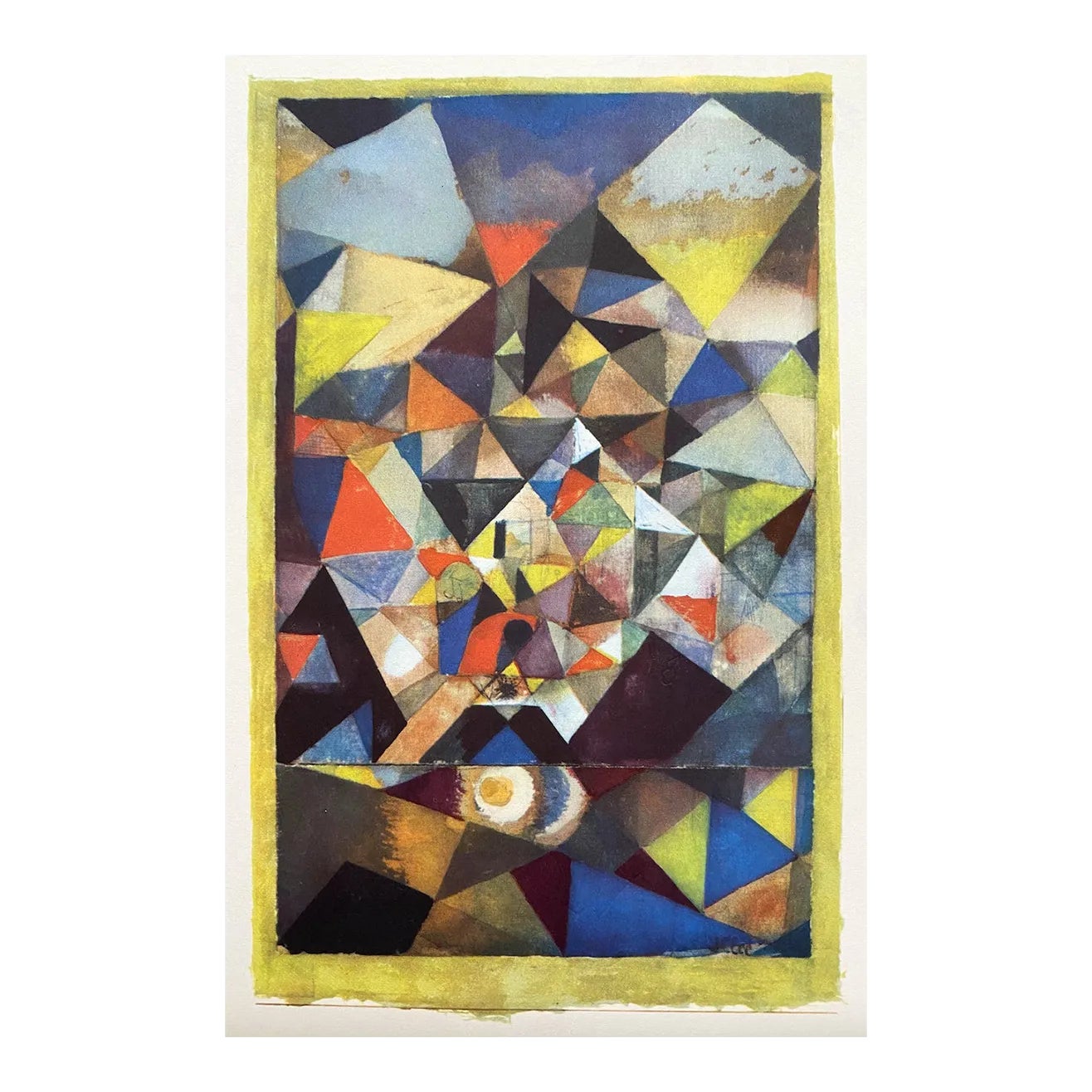 Paul Klee Vintage 1969 Abstract Modernist Lithograph Print " With the ...