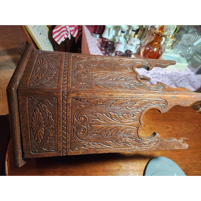 1900s Antique Victorian Oak Taboret/Side Table | Chairish
