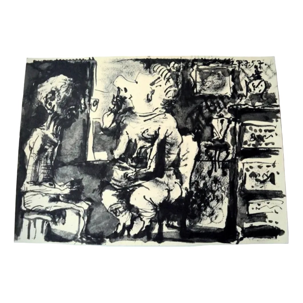 Pablo Picasso, Interior, 1961, Original Lithograph | Chairish