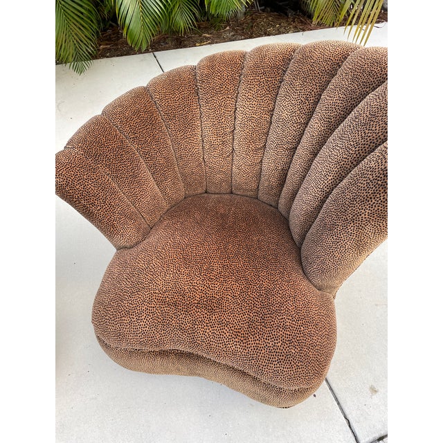 Art Deco Asymmetrical Shell Back Lounge Chairs- a Pair | Chairish