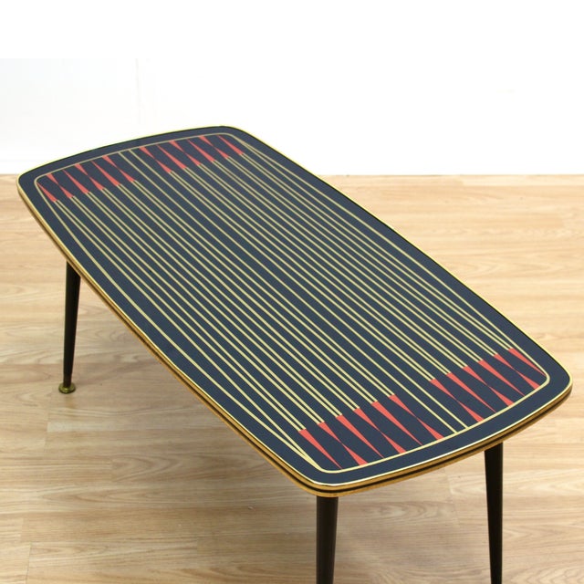 Vintage 1960s Atomic Backgammon Coffee Table | Chairish