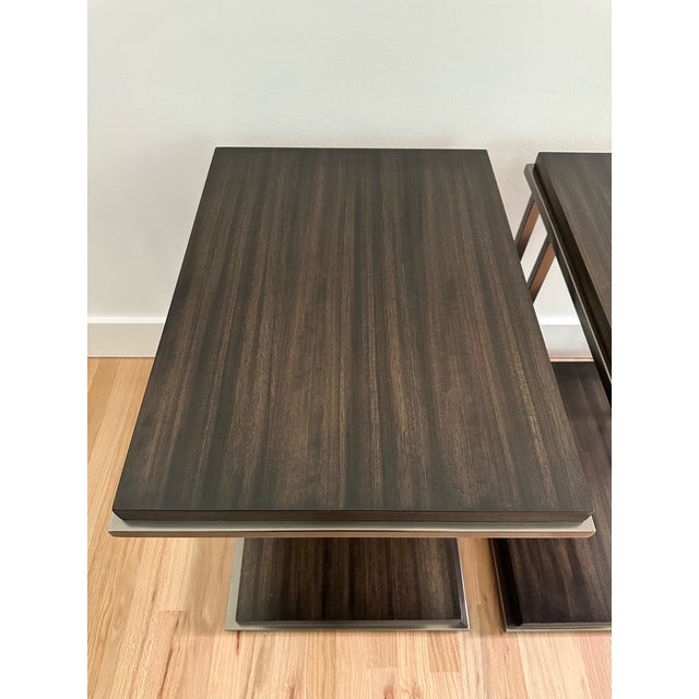 Vanguard Furniture "Phipps" Walnut End Tables - a Pair | Chairish