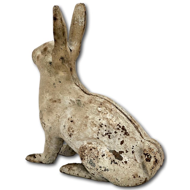 Very Rare Large Antique Cast Iron Rabbit Garden Ornament Made at New ...