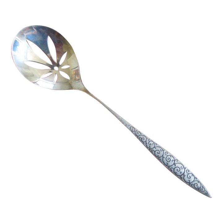 1960s Wallace Sterling Silver Bon Bon Nut Spoon - Spanish Lace Pattern ...