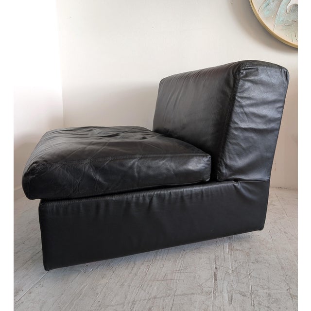 Mid-Century Leather Lounge Chair by De Pas Durbino & Lomazzi for ...