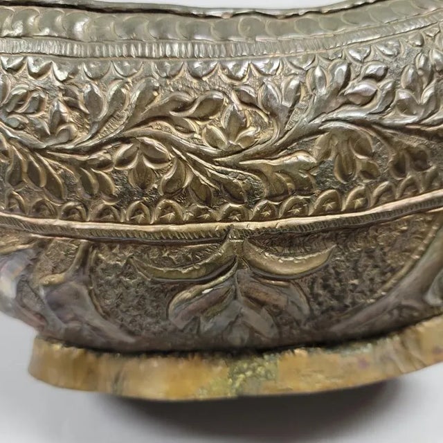 Vintage Persain Hand Made Copper Beggars Bowl | Chairish