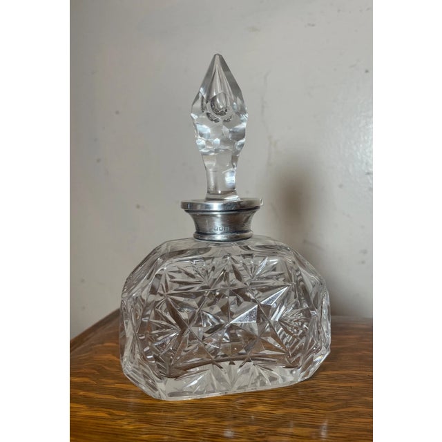 Antique Wolfsky & Co Sterling Silver Cut Crystal Scent Cologne Perfume ...