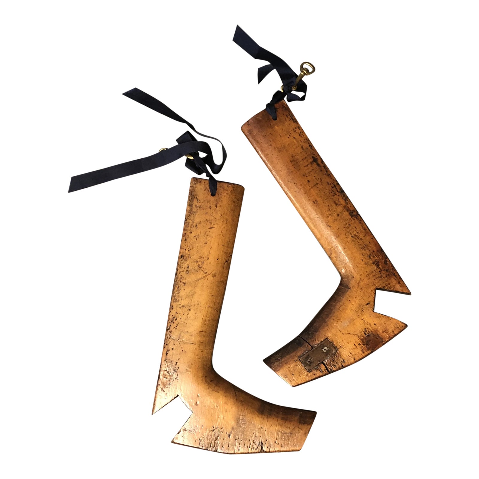 Vintage Wooden Boot Forms 19th Century- a Pair | Chairish