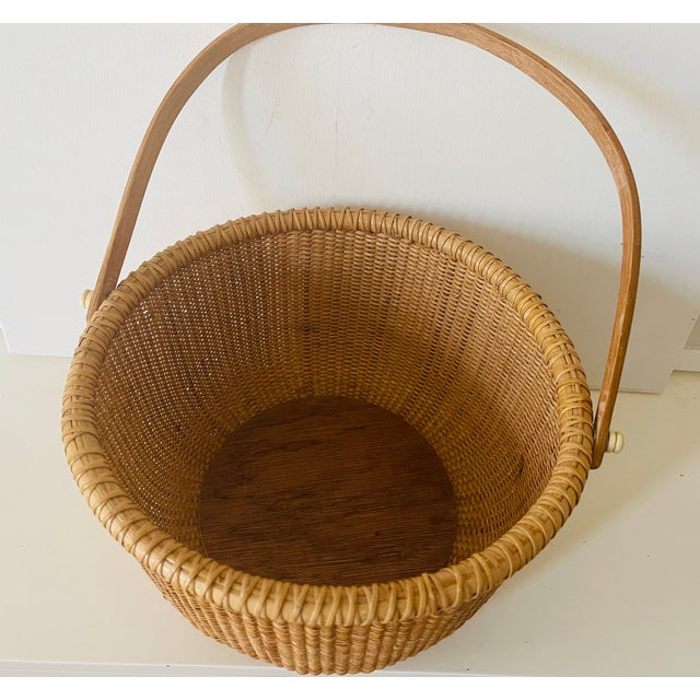 1970s American Vintage Nantucket Basket Handmade | Chairish
