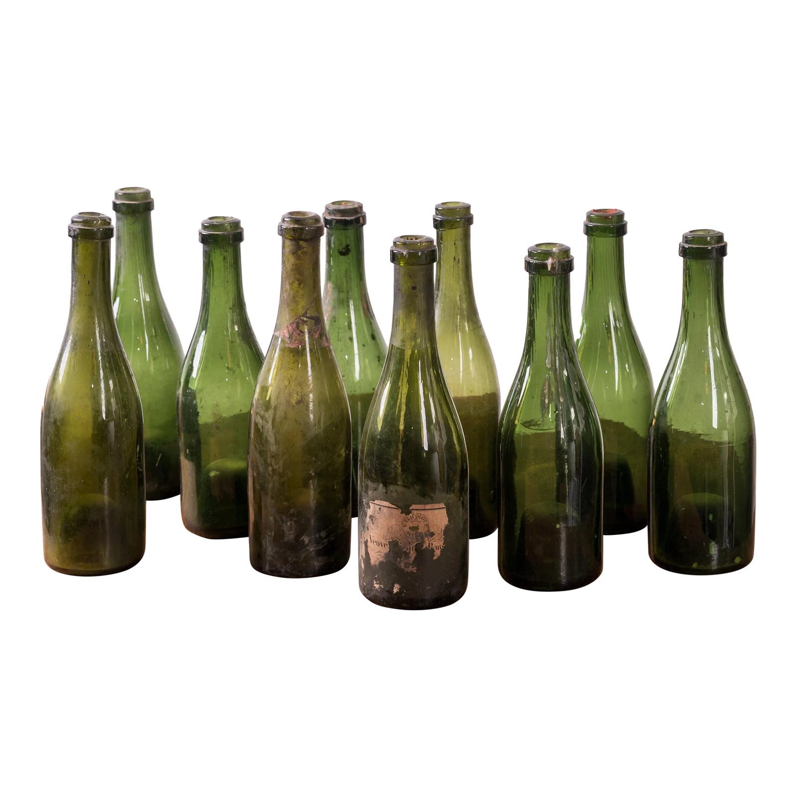10 Veuve Clicquot Ponsardin Werle 1870 Champagne Bottles | Chairish