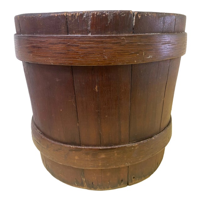 Early Primitive Ice Bucket Circa 1700's- Early 1800's | Chairish
