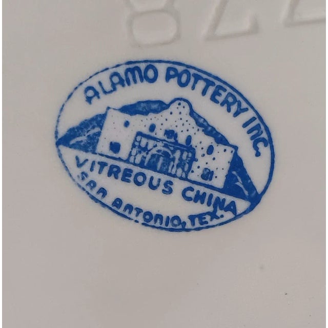 1950s Alamo Pottery Sage Green Scalloped Planter | Chairish